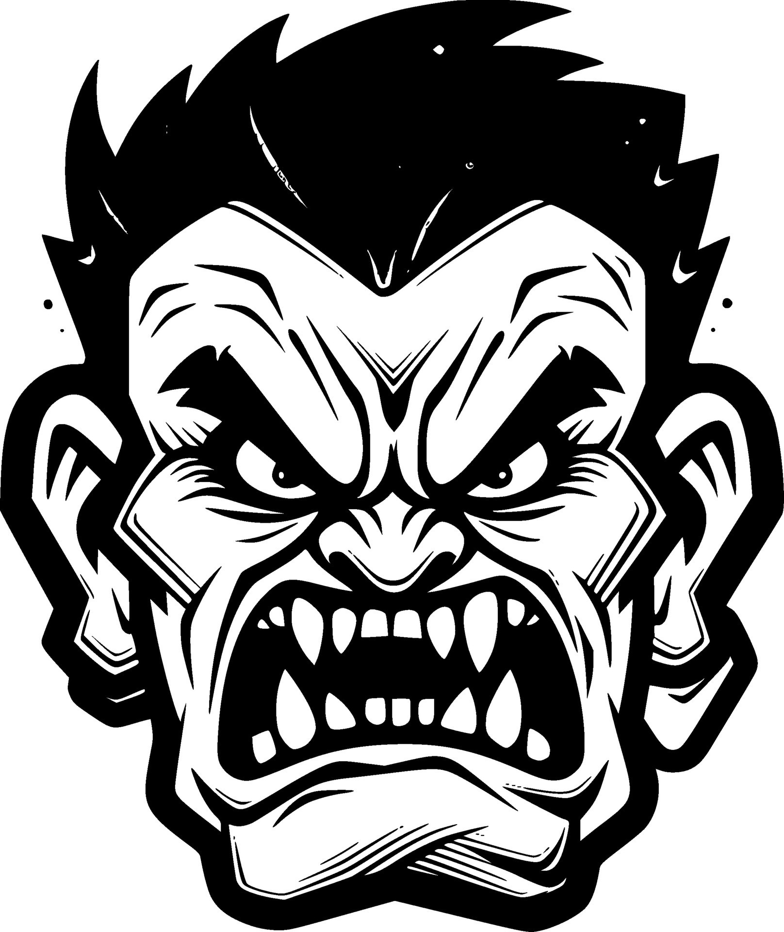 Zombie - Minimalist and Flat Logo - Vector illustration 33304750 Vector ...