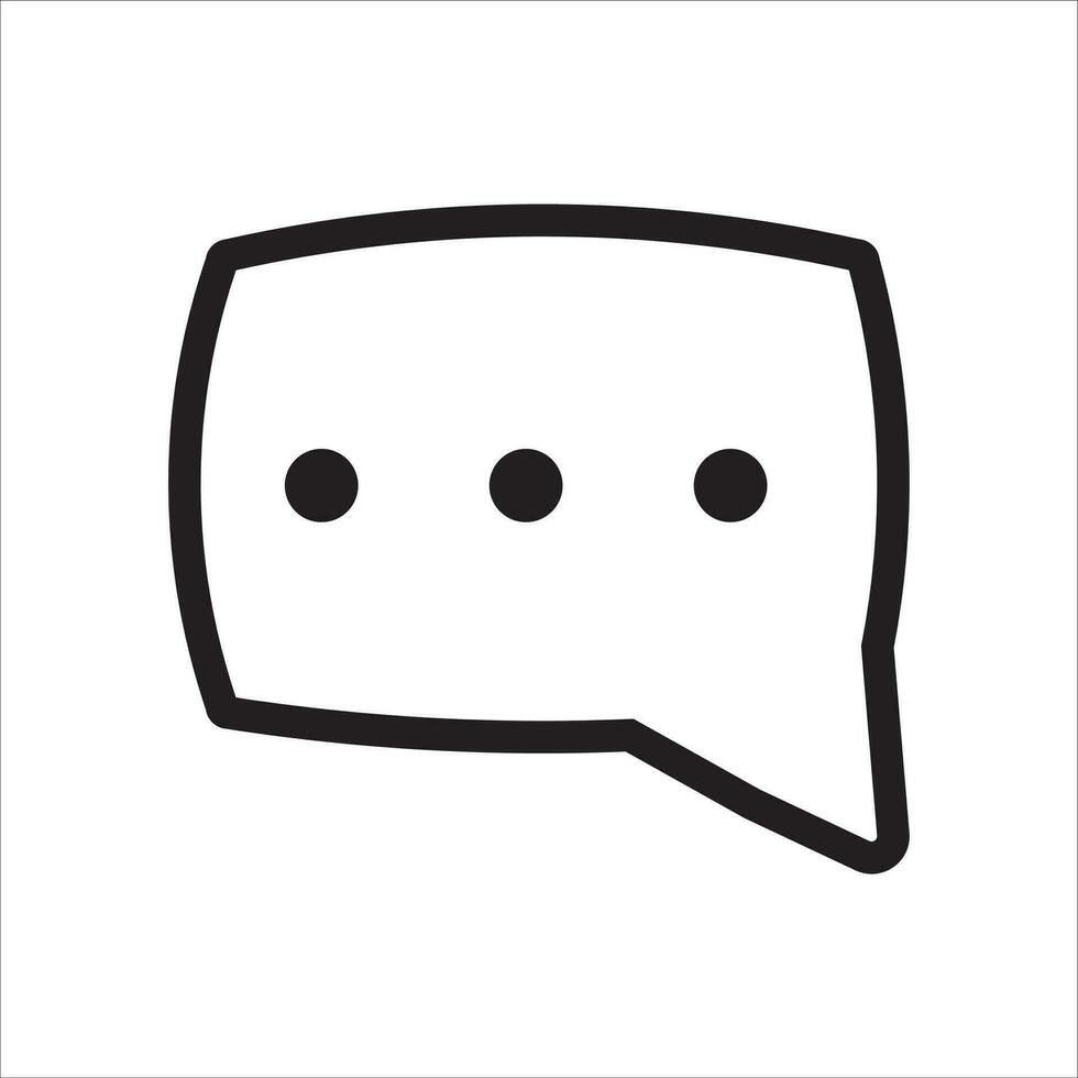 message bubble icon vector, illustration, symbol 33304938 Vector Art at ...