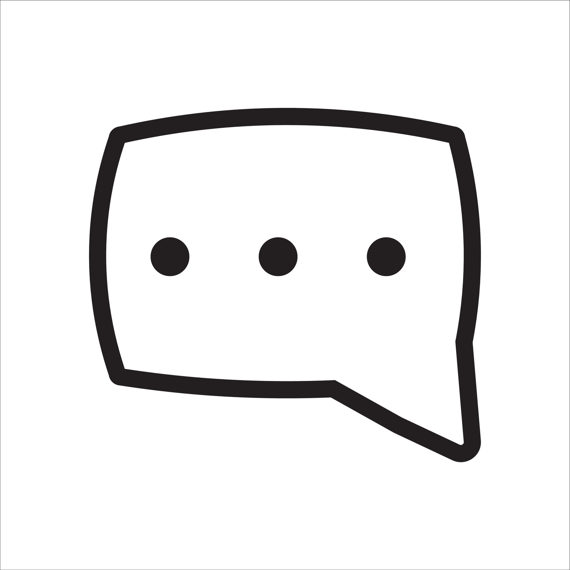 message bubble icon vector, illustration, symbol 33304938 Vector Art at ...