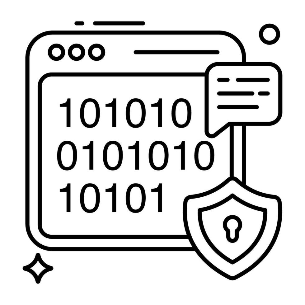 An icon design of binary code 33312755 Vector Art at Vecteezy