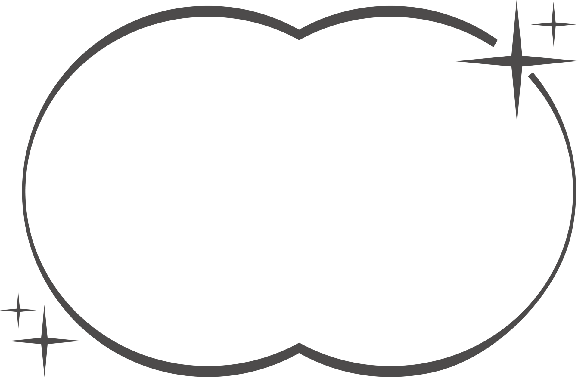 Aesthetic Frame Shape Outline Minimal Graphic Elements With Stars Abstract Boho Arch With