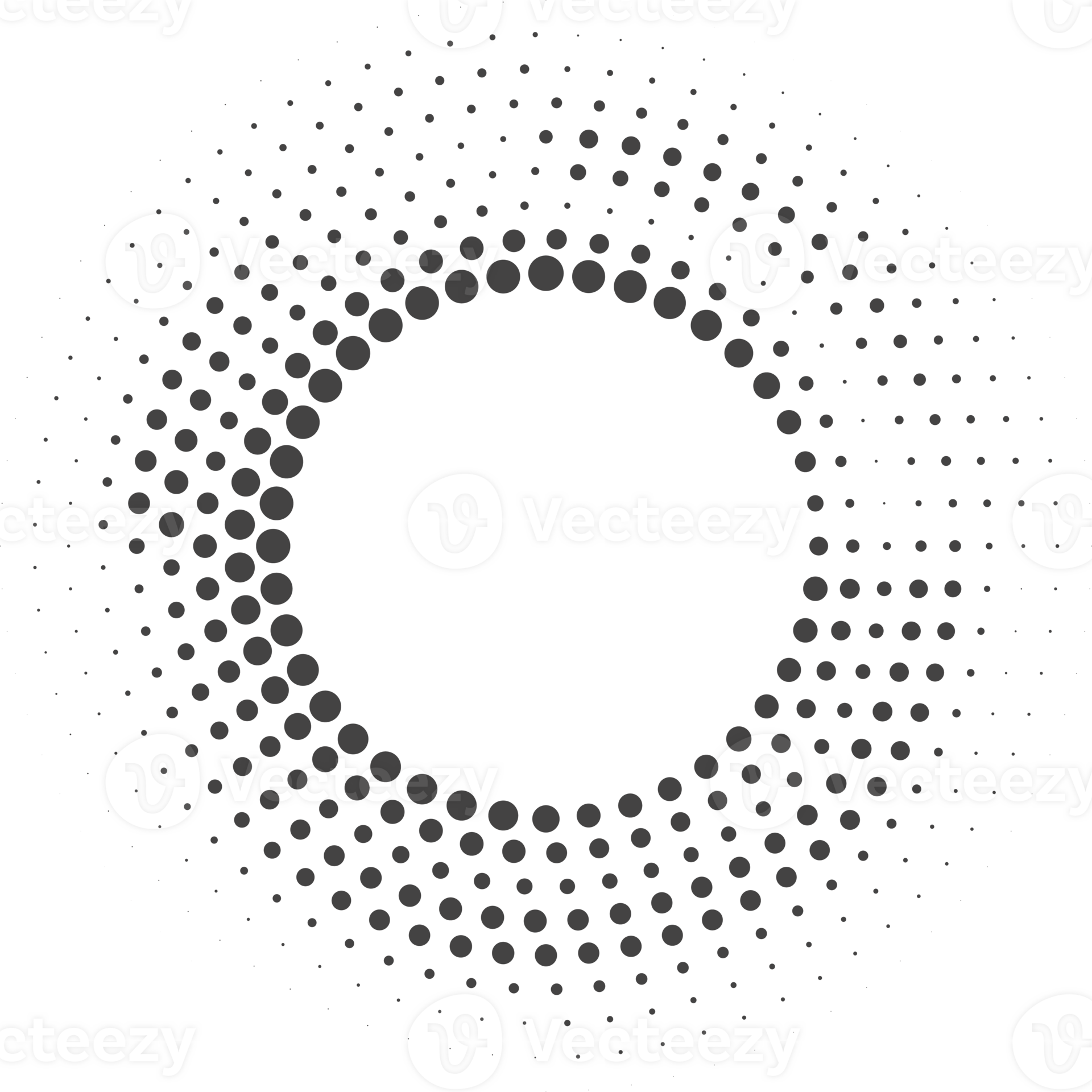 Dotted circle pattern. Abstract halftone round. Frame with random ...