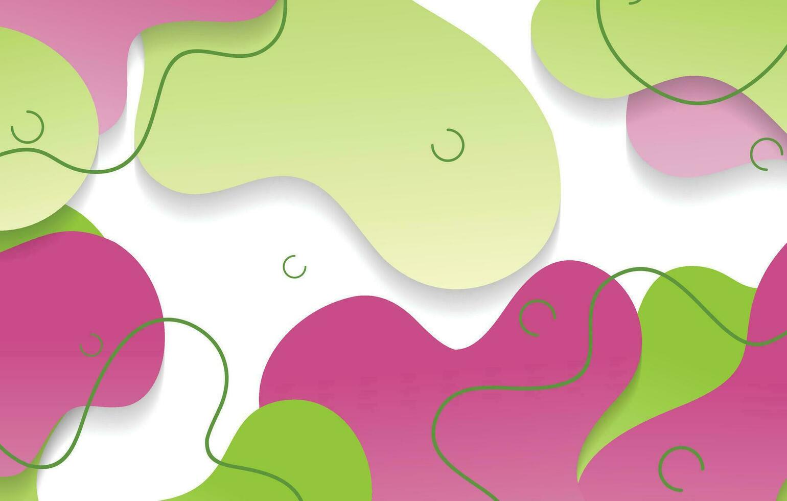 Abstract Gradient Dynamic Fluid Shapes Background Design Template