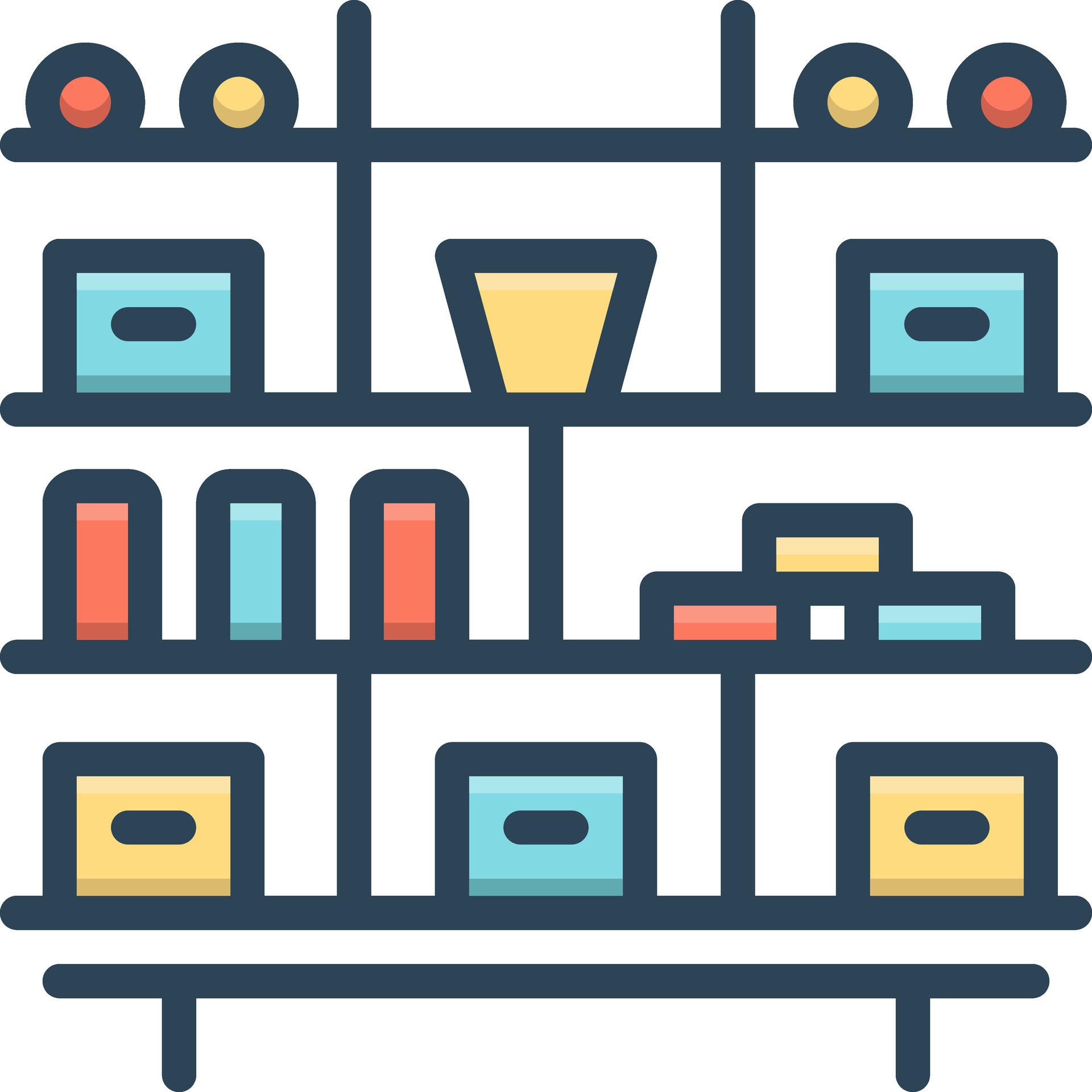 color icon for organized 33330549 Vector Art at Vecteezy