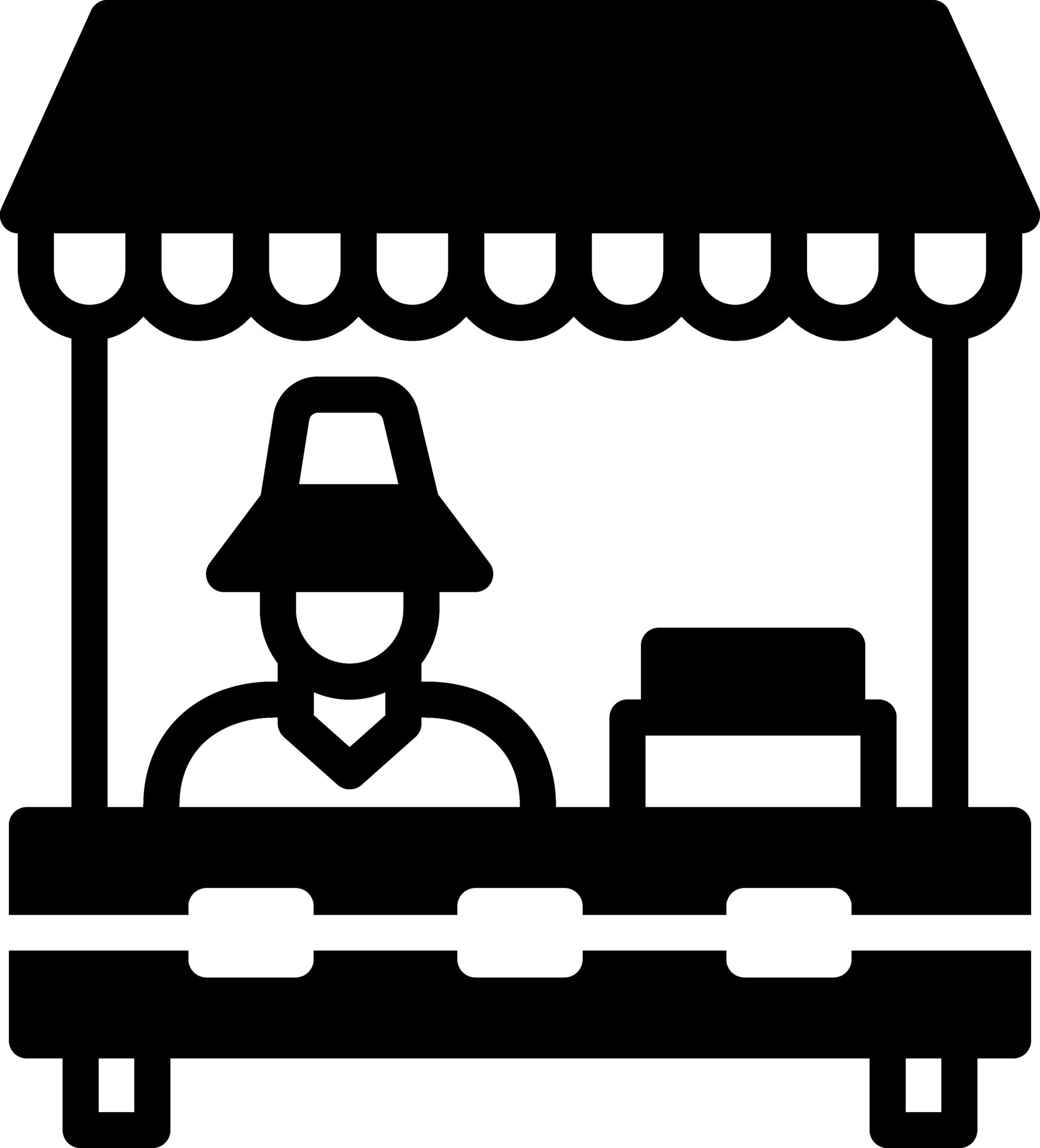 solid icon for merchants 33332521 Vector Art at Vecteezy