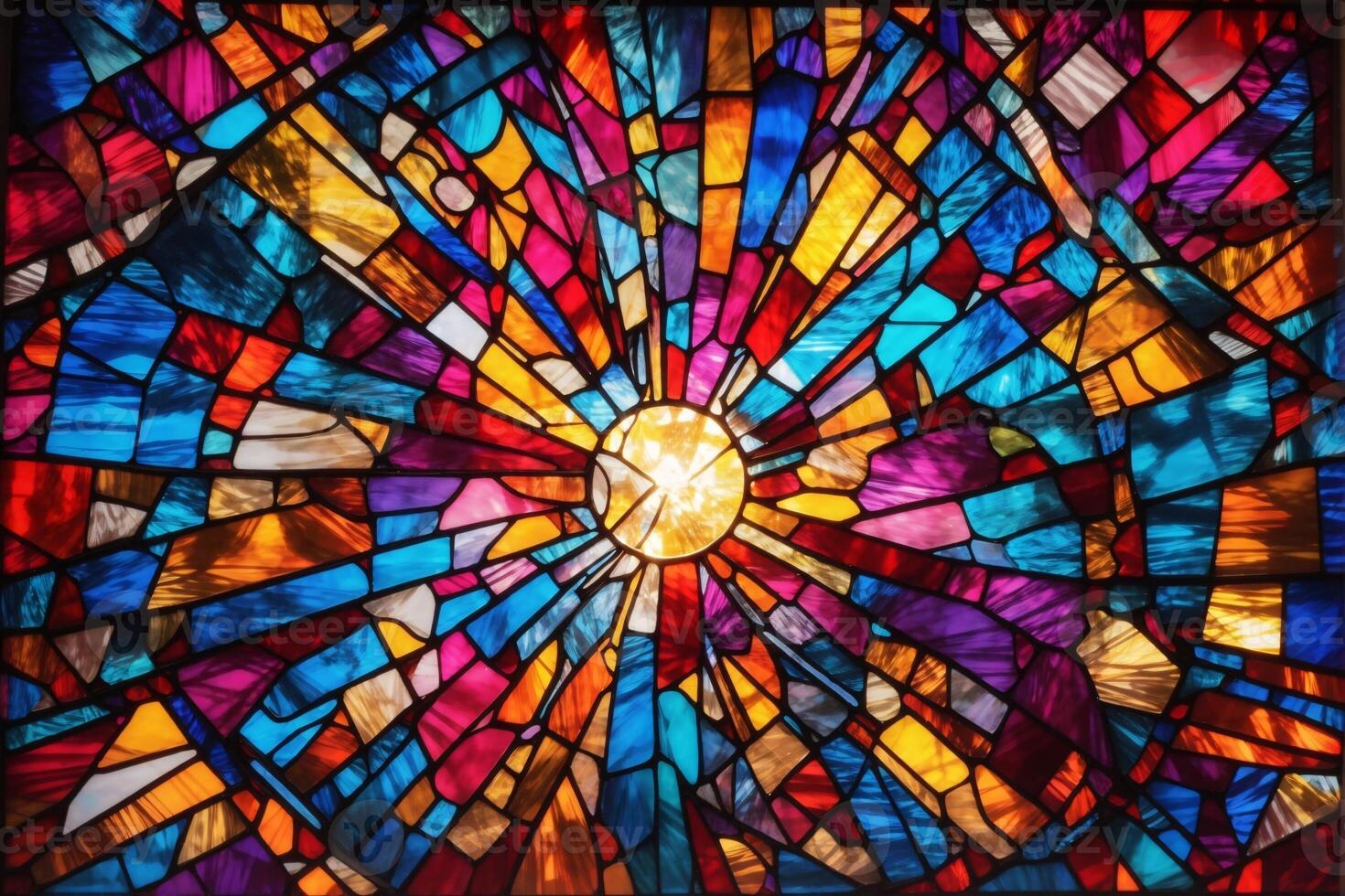 Stained Glass Background Colorful Stained Glass Background Stained Glass Texture Ai