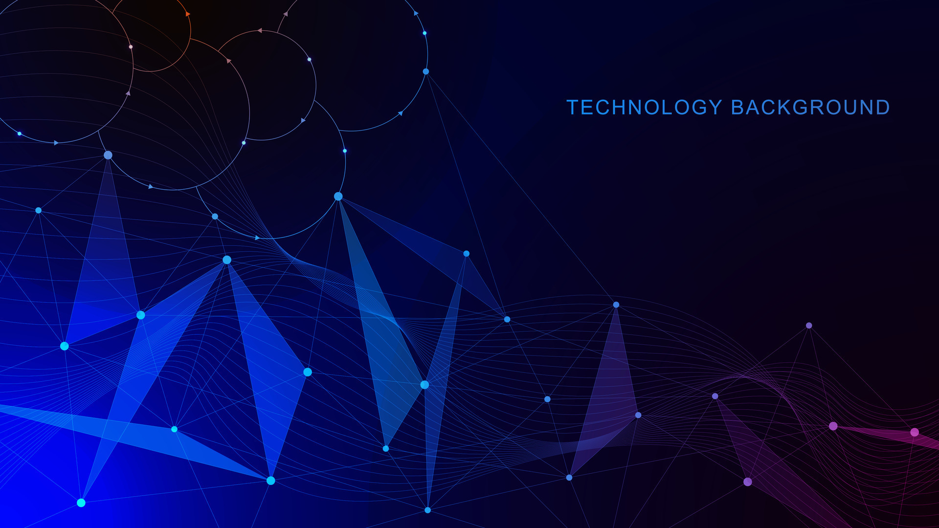 Abstract Technology And Engineering Background Connecting Dots And Lines For Network Connection