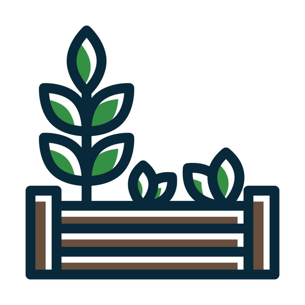 Garden Vector Thick Line Filled Dark Colors 33348123 Vector Art at Vecteezy