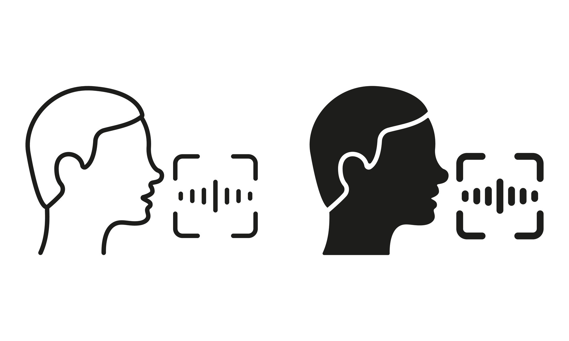 Identification by Voice Pictogram. Voice Assistant. Speak for Access ...