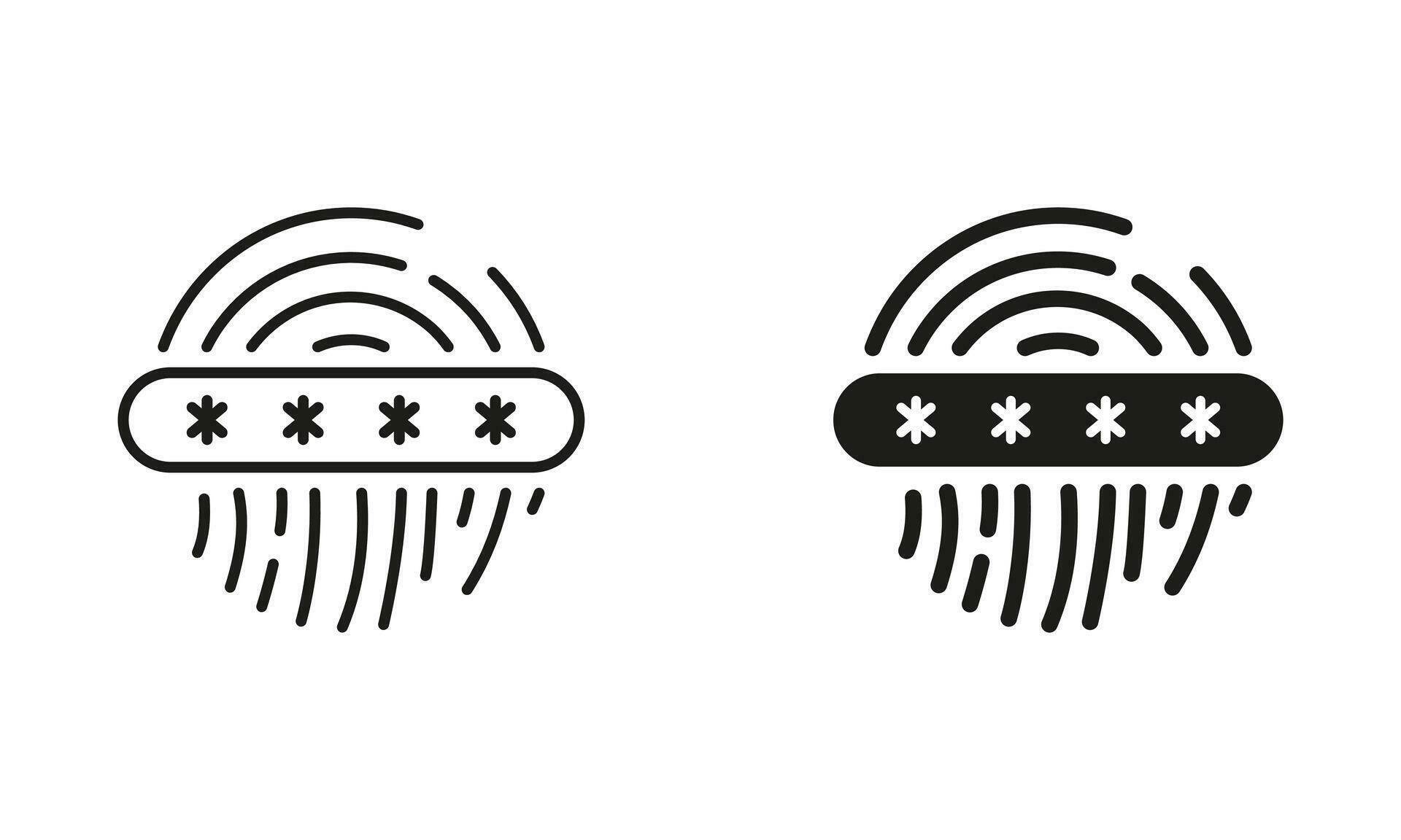 Unique Biometric Identification Fingerprint Password Thumbprint Code