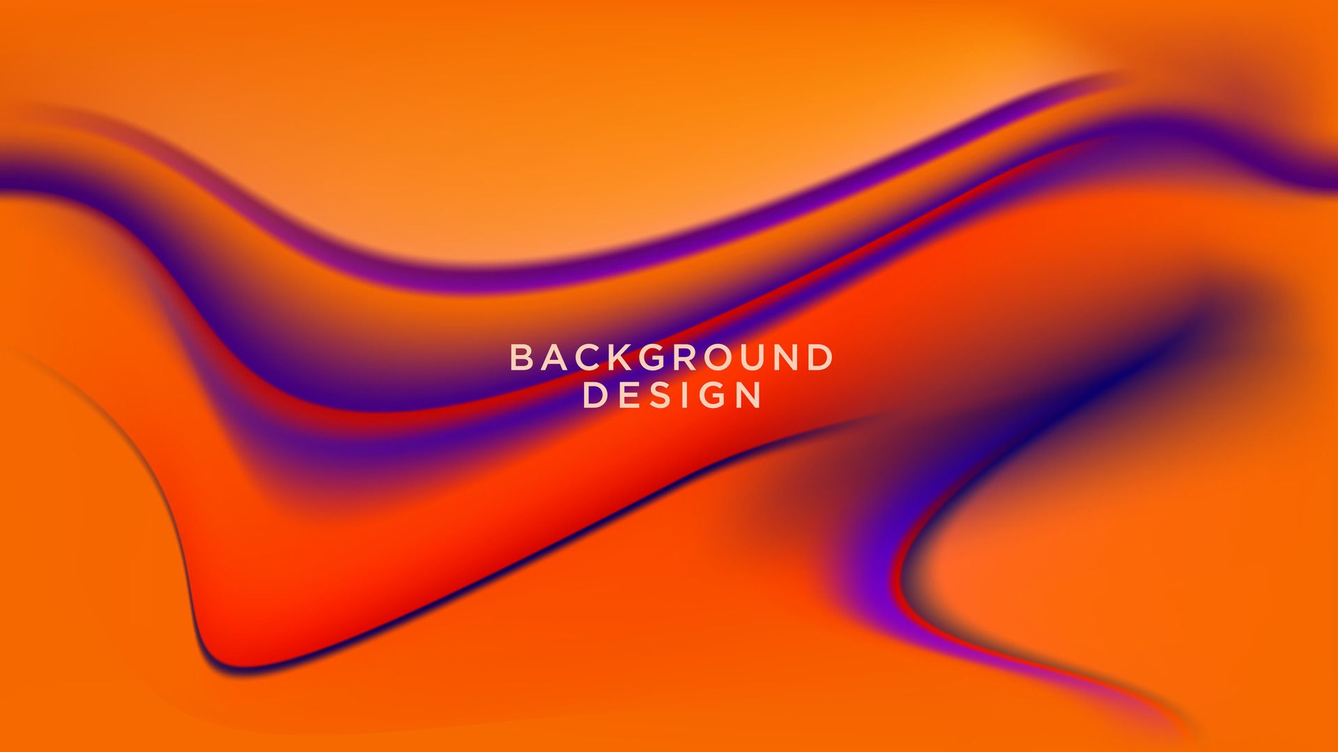 Abstract Background Elegant Gradient Mesh Orange Smooth Liquid Colorful