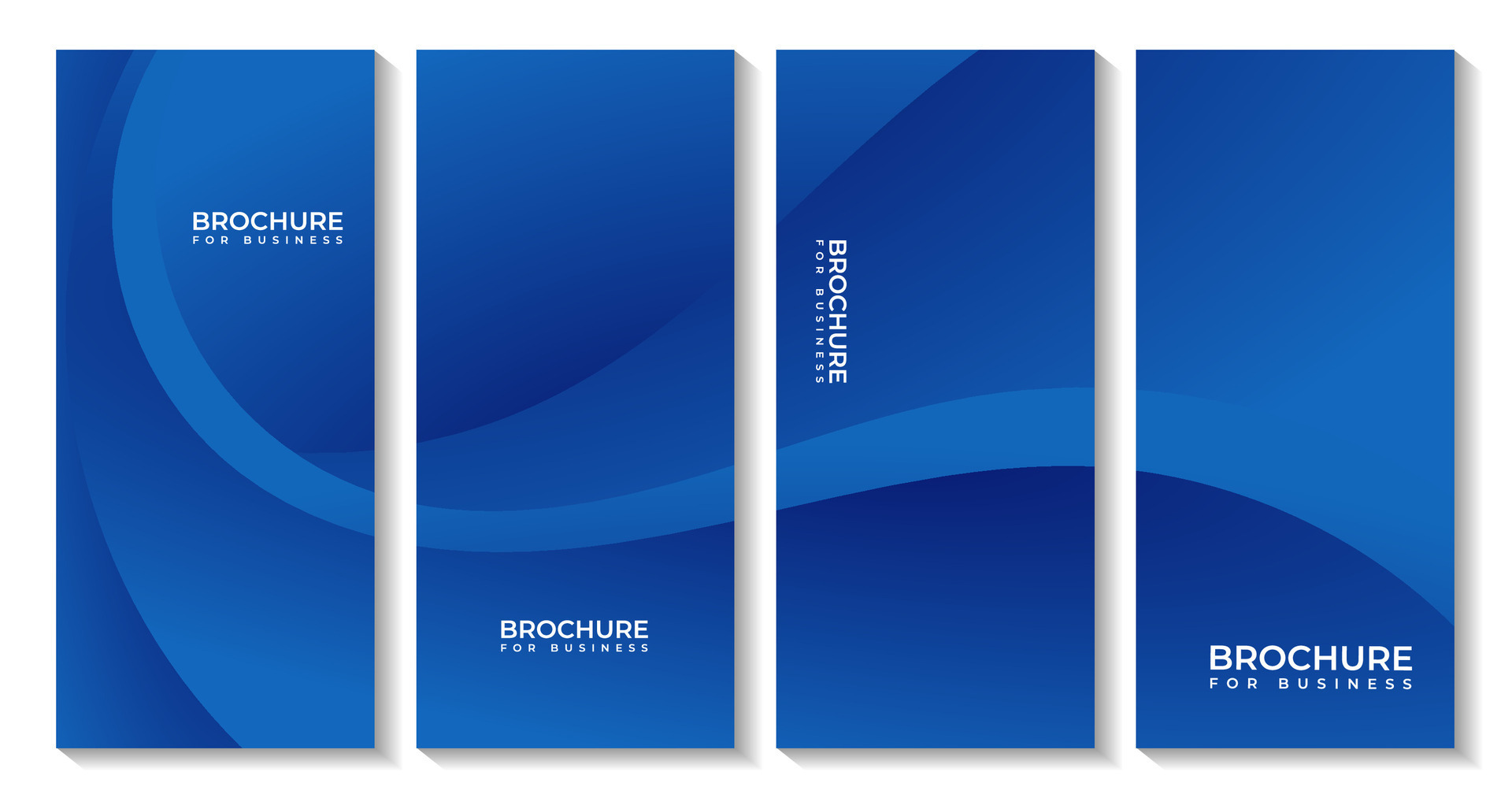 Set Of Brochures With Abstract Modern Blue Wave Gradient Background 33357702 Vector Art At Vecteezy