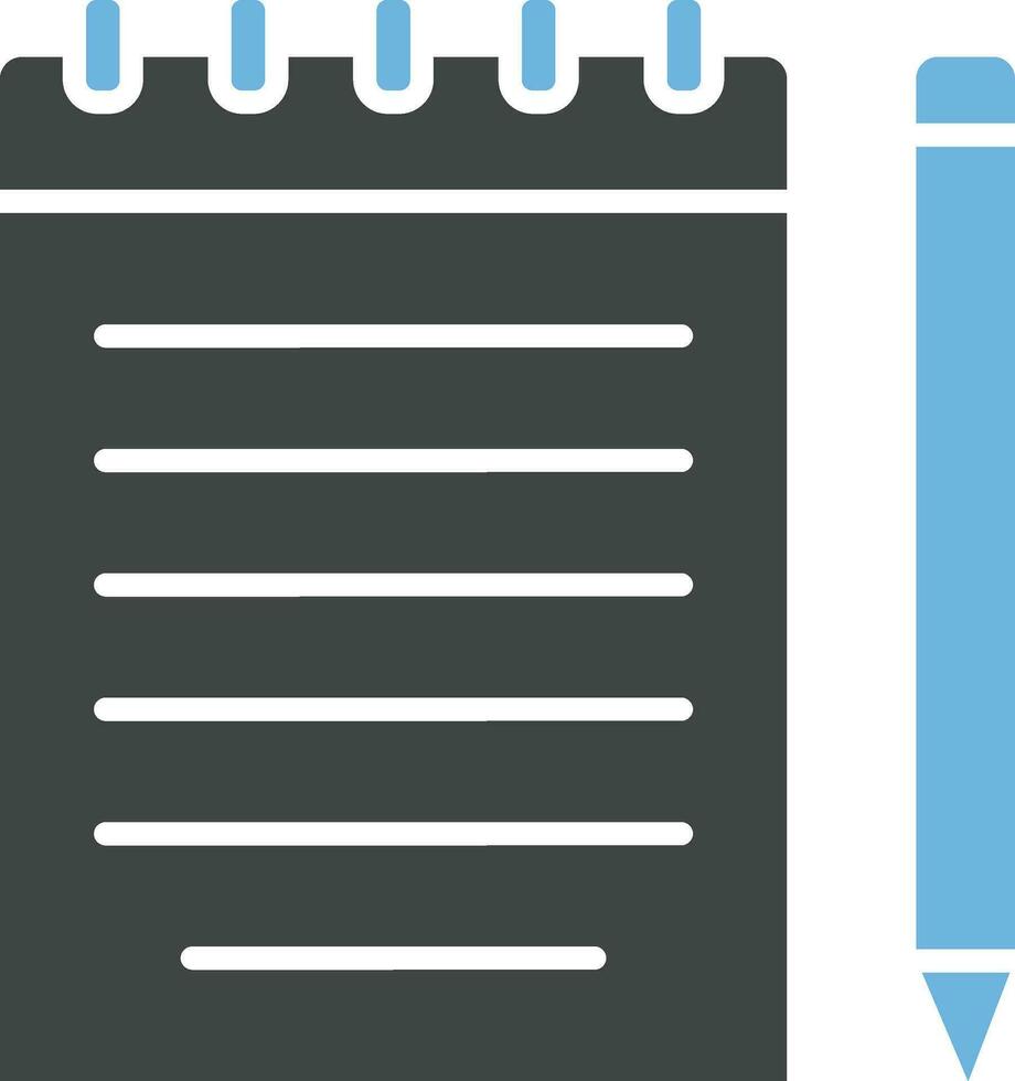 Notepad icon vector image. Suitable for mobile apps, web apps and print ...