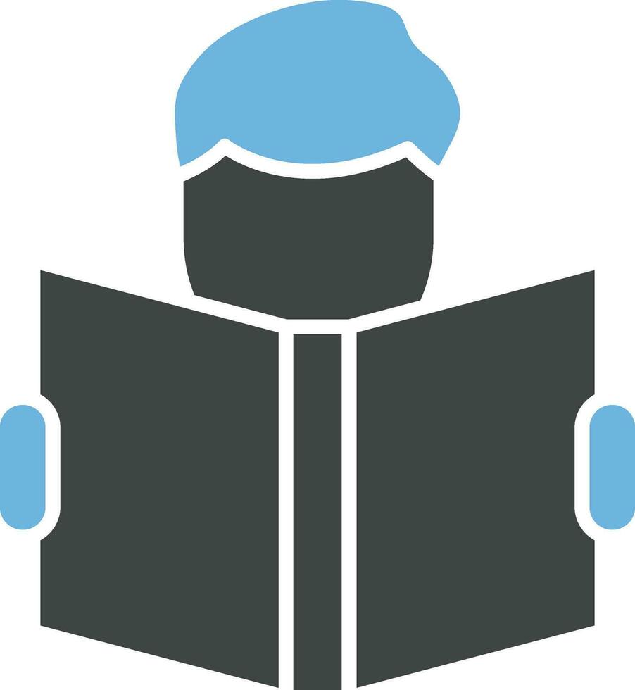 Reading icon vector image. Suitable for mobile apps, web apps and print ...