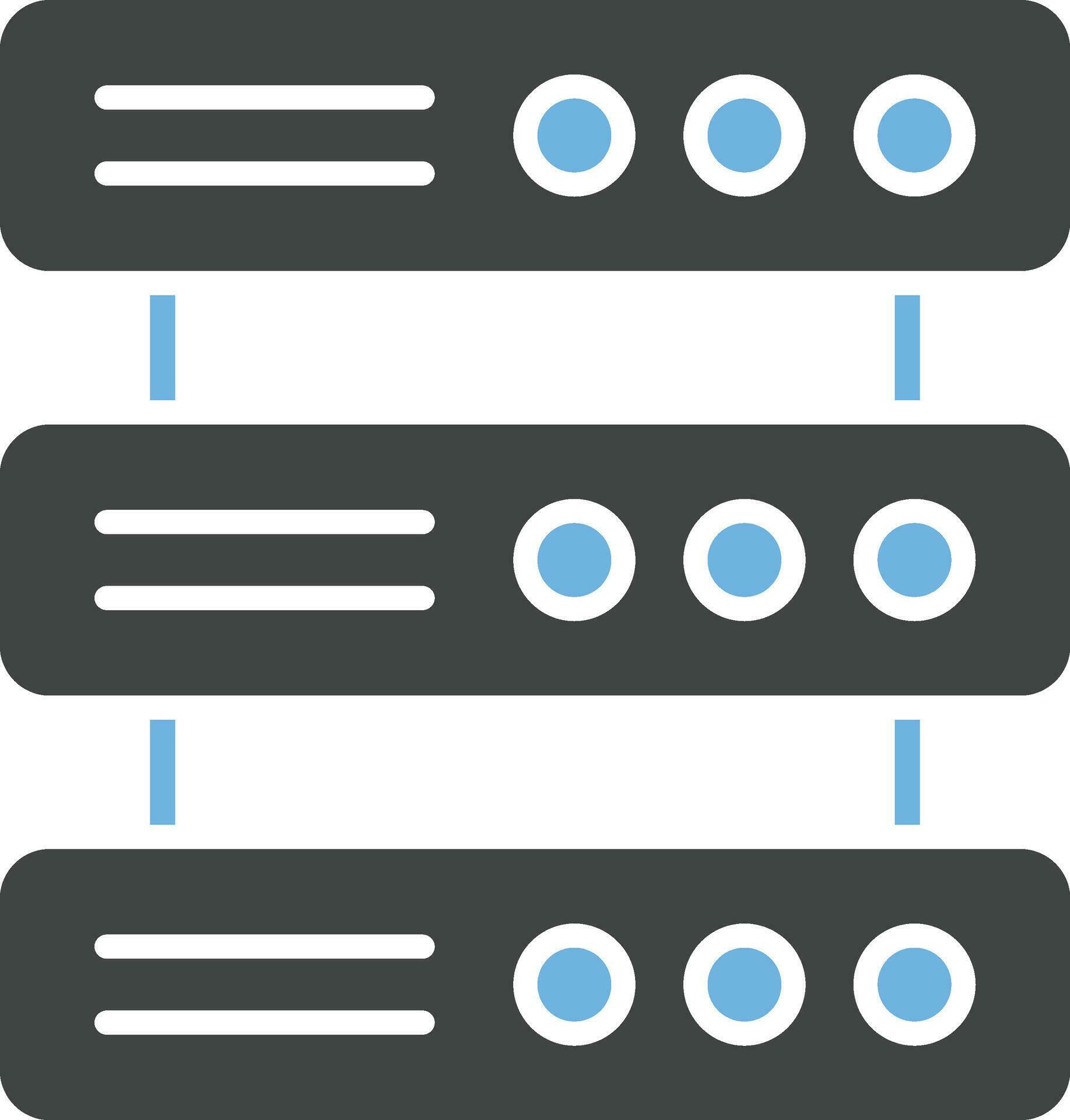 Server icon vector image. Suitable for mobile apps, web apps and print ...