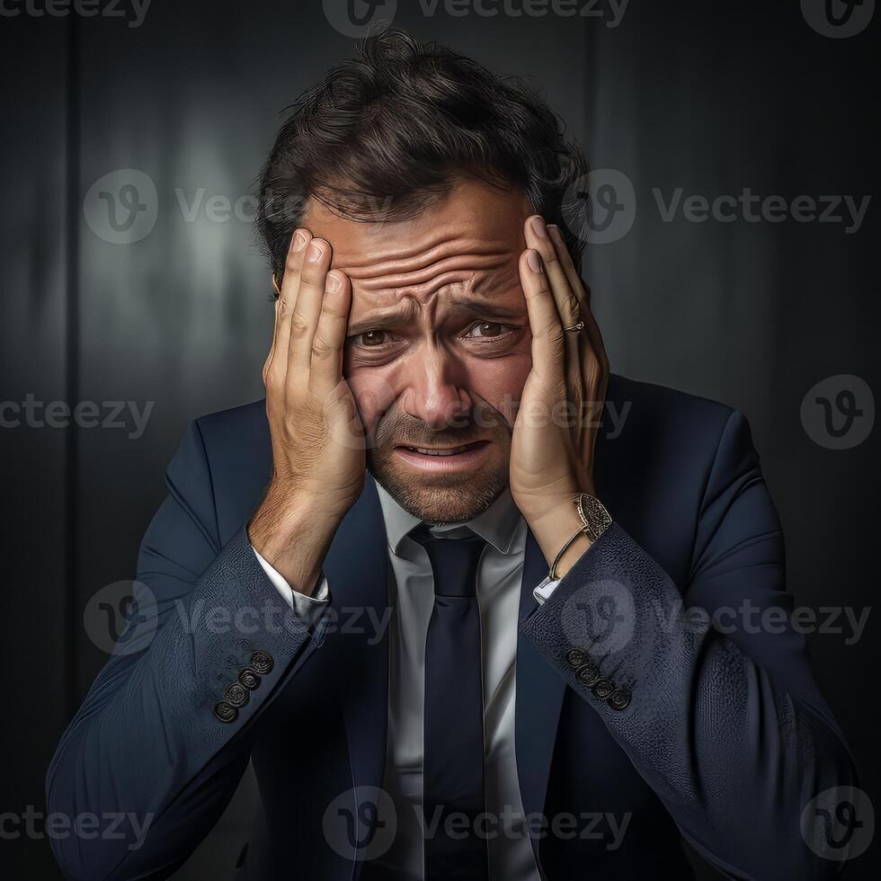 headshot of tired business man, ai generative 33487675 Stock Photo at ... headshot of tired business man, ai generative 33487675 Stock Photo at ...