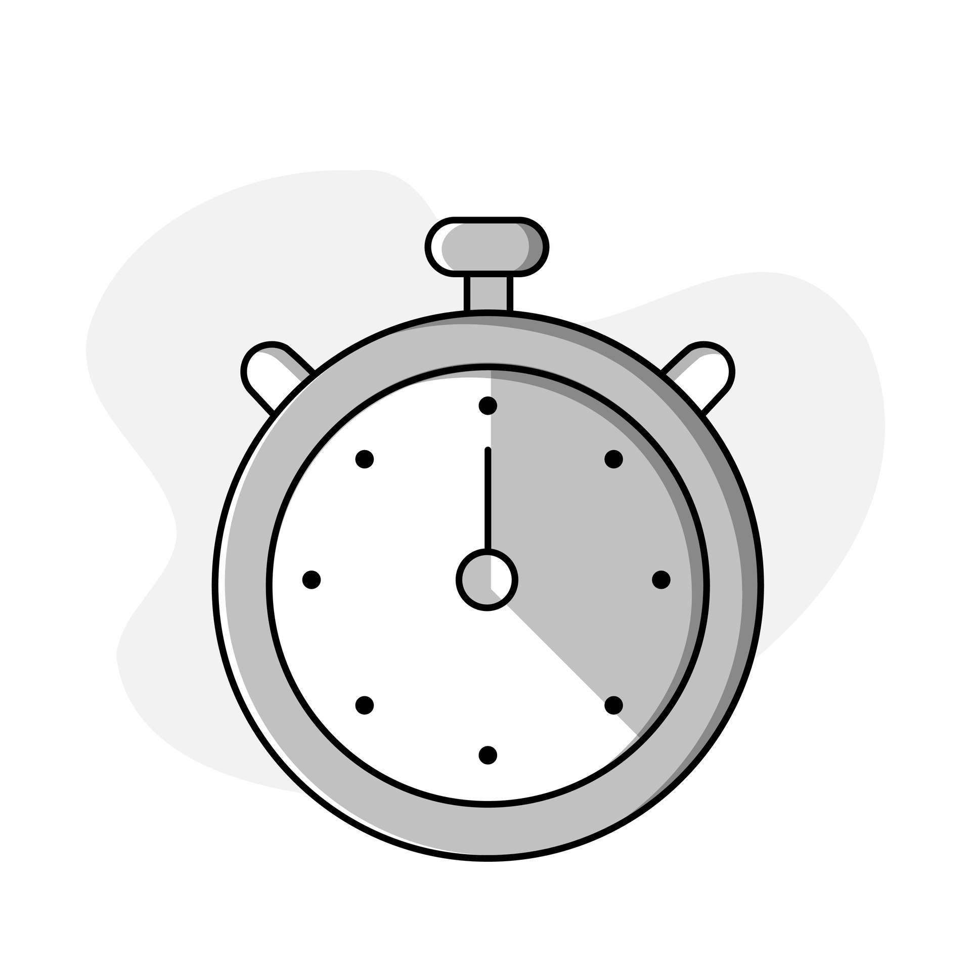 Time Duration Icon A Clock Ticking Icon To Represent The Duration Of