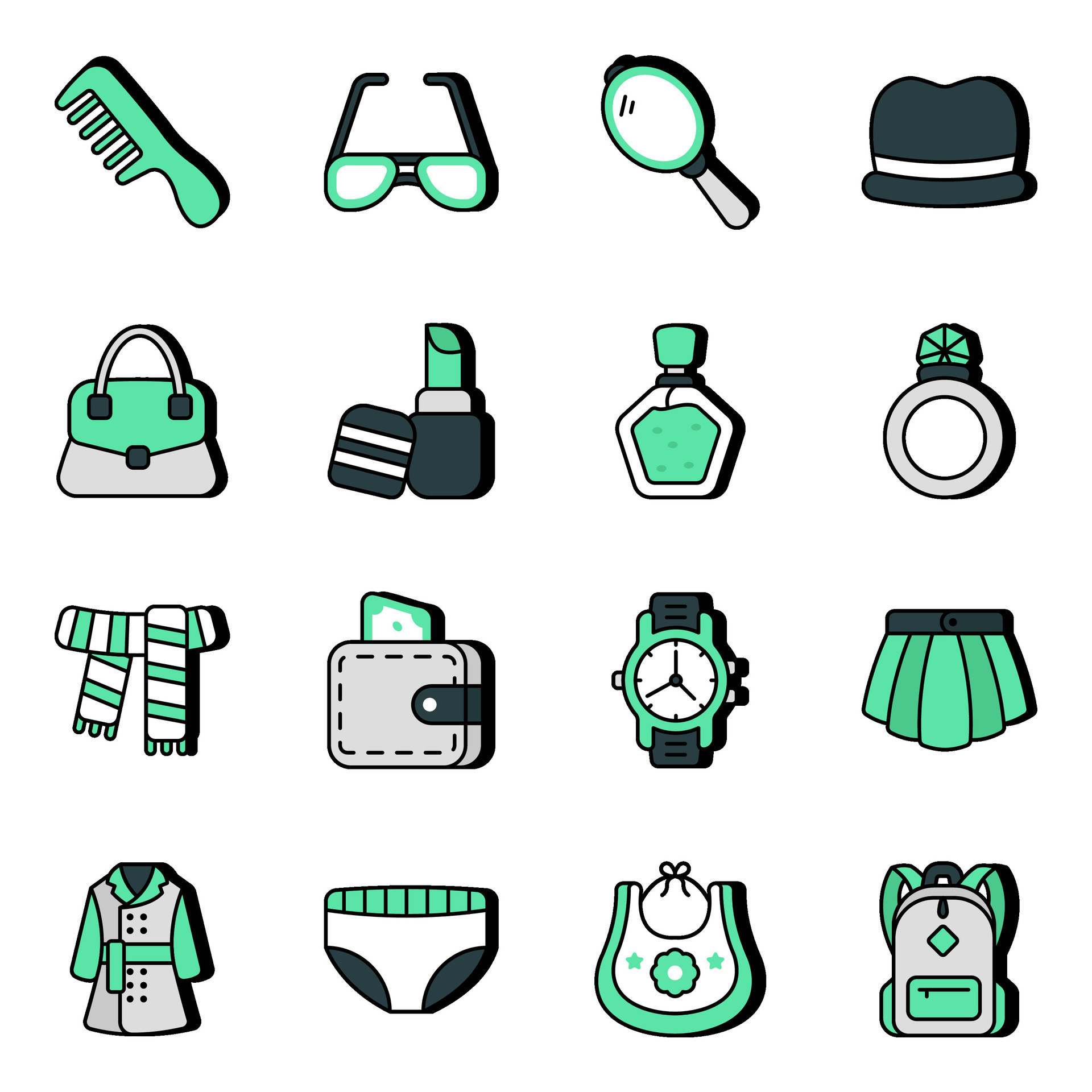 Pack Of Fashion Accessories Flat Icons 33491389 Vector Art At Vecteezy pack-of-fashion-accessories-flat-icons-33491389-vector-art-at-vecteezy