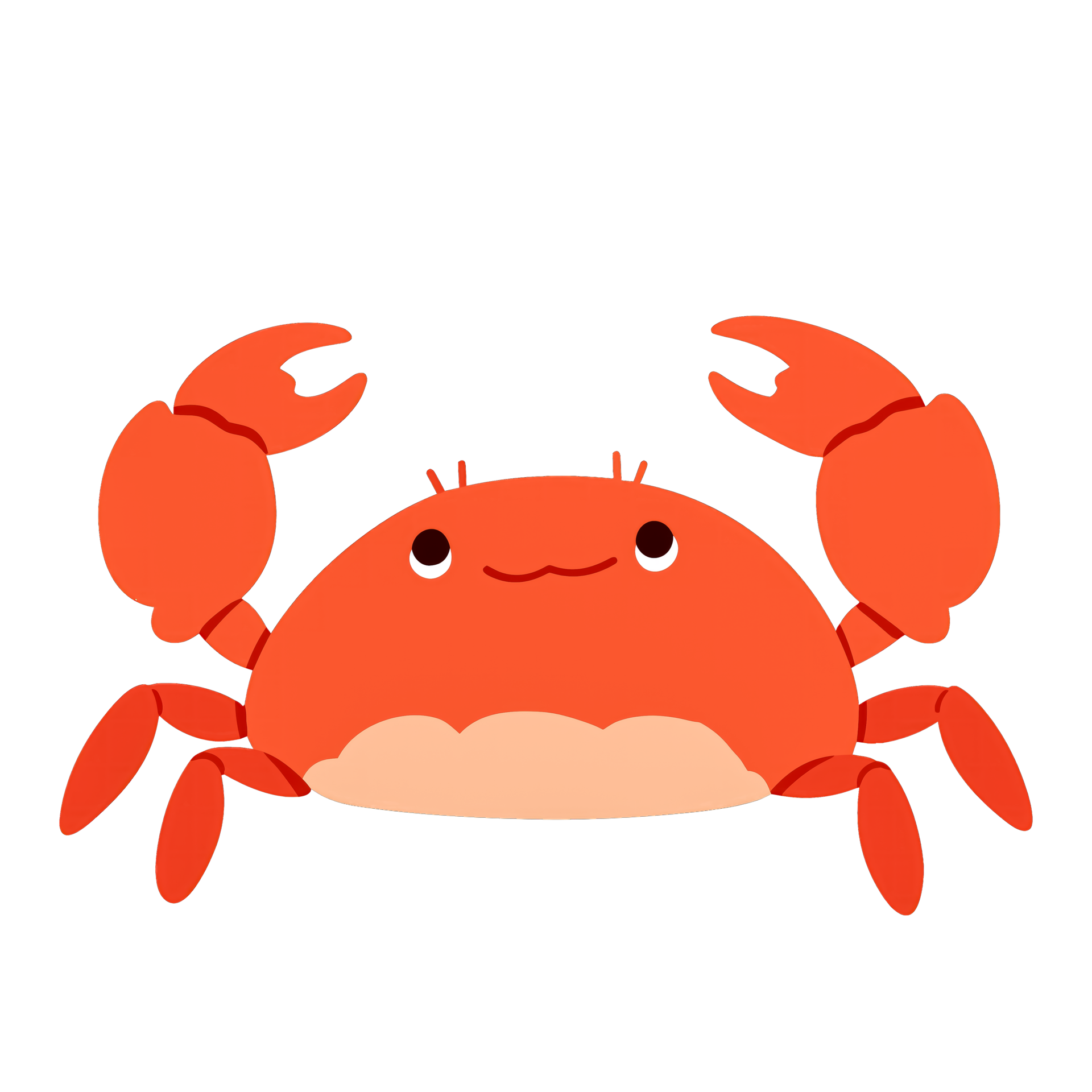 Cute Crab Clipart AI Generative 33494566 PNG