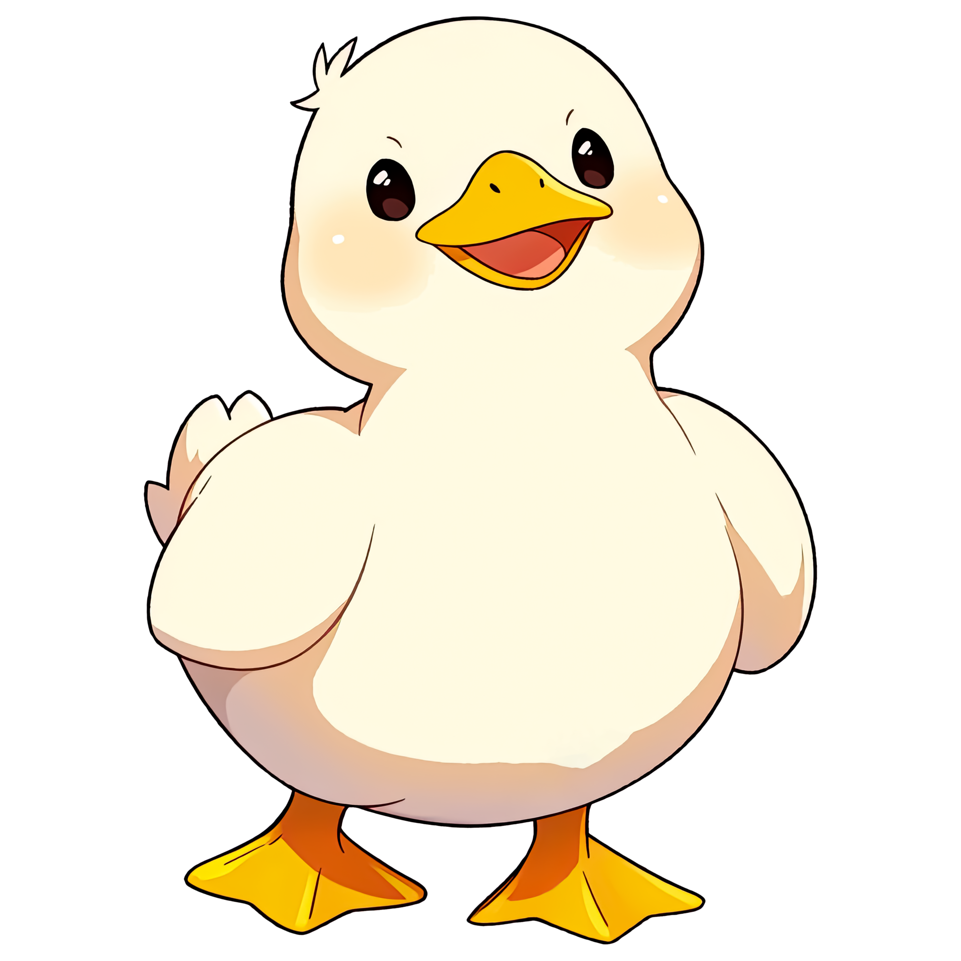 Cute Chibi Duck Clipart AI Generative 33494741 PNG