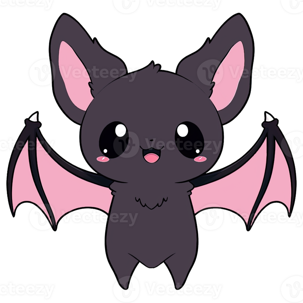 Cute Chibi Bat Clipart Ai Generative 33494790 Png