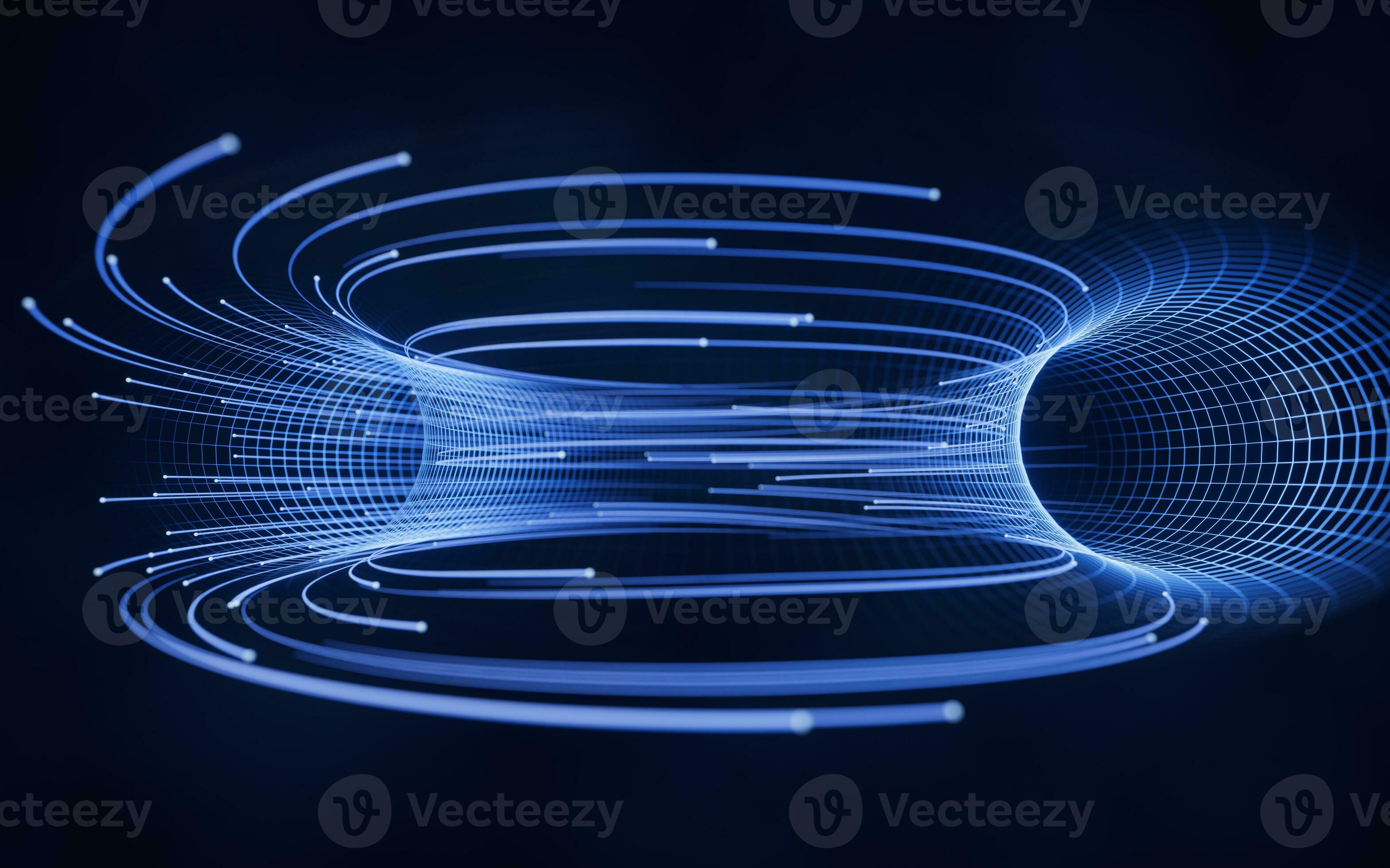 Flowing digital lines with cyberspace background, 3d rendering. 33498299 Stock Photo at Vecteezy