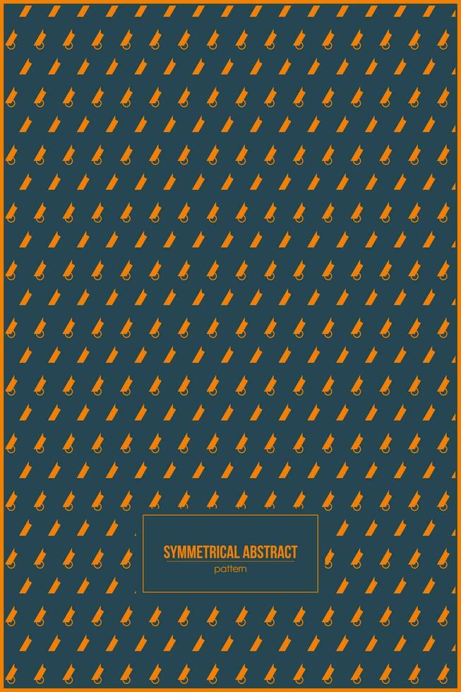 Symmetrical Abstract Shape Pattern With Dark Background 33501501 Vector