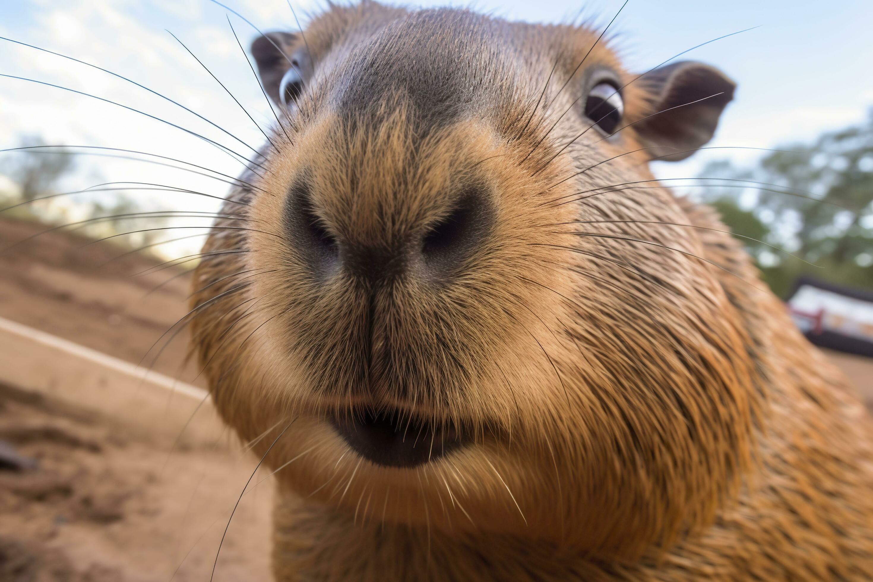 Close up of a capybara.AI Generated 33502019 Stock Photo at Vecteezy