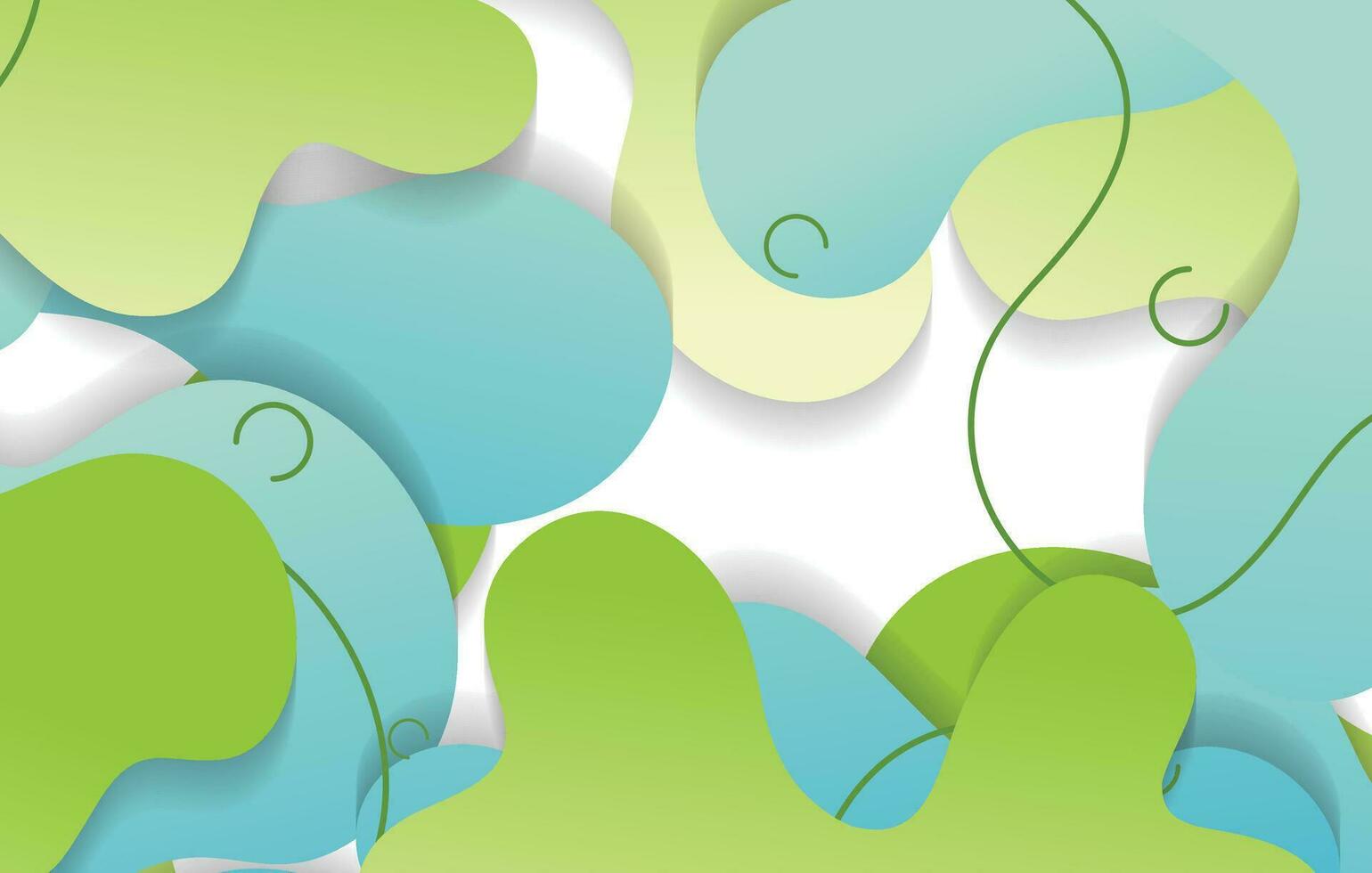 Abstract Gradient Dynamic Fluid Shapes Background Design Template
