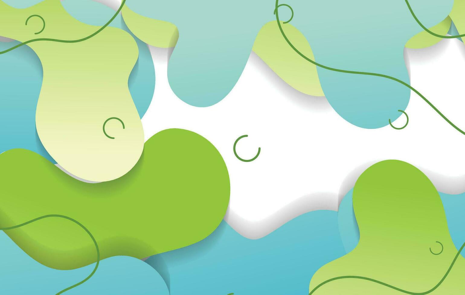 Abstract Gradient Dynamic Fluid Shapes Background Design Template