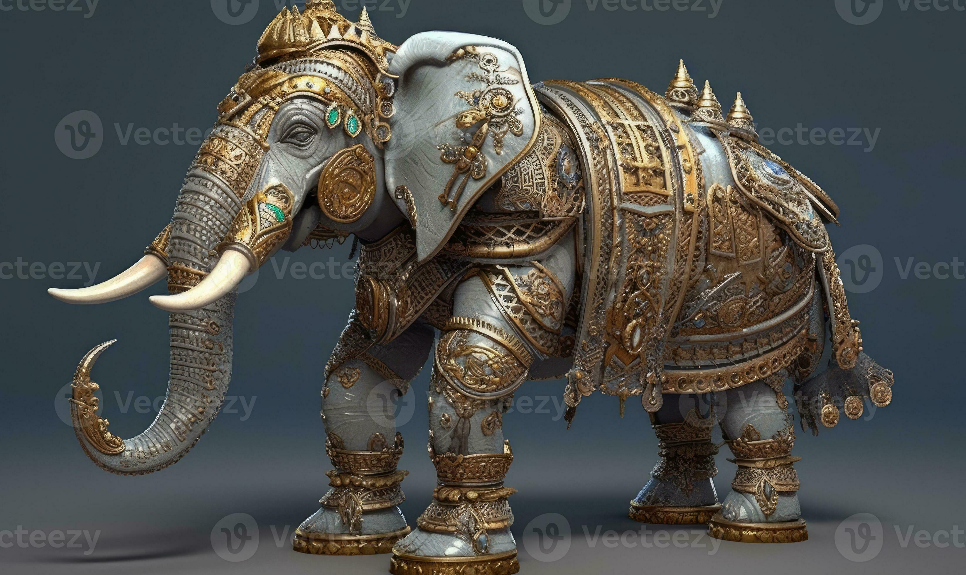 Behold the mighty anthropomorphic elephant, armored and ready for ...