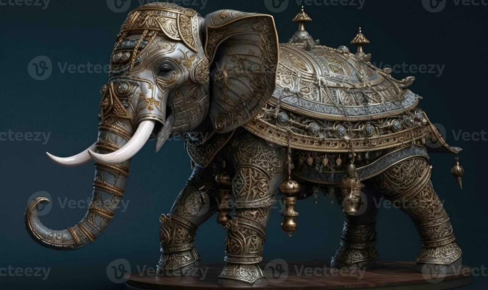In a show of strength, the anthropomorphic elephant marches proudly in ...