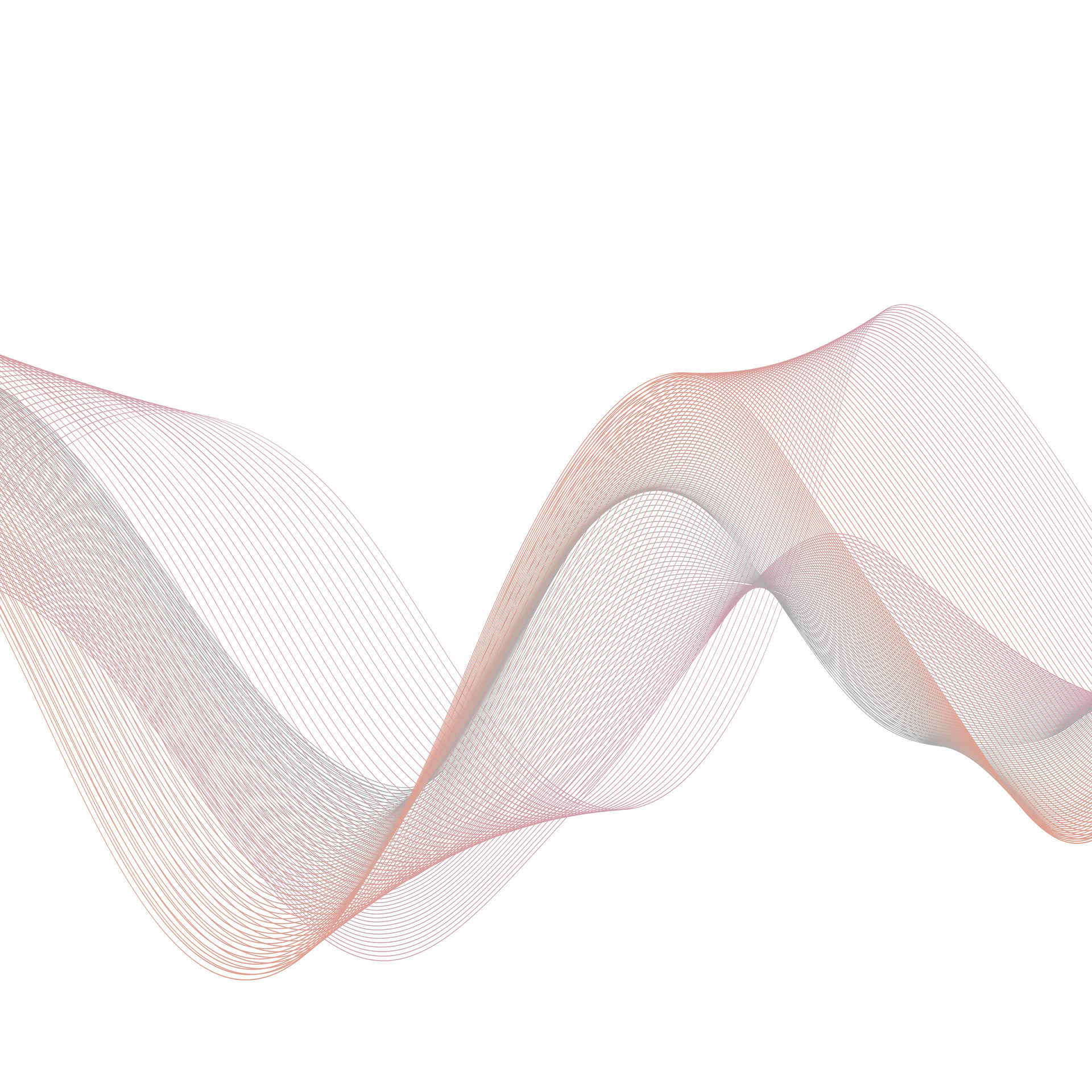 Modern Simple Abstract Seamlees Dark And Lite Color Wavy Wave Line