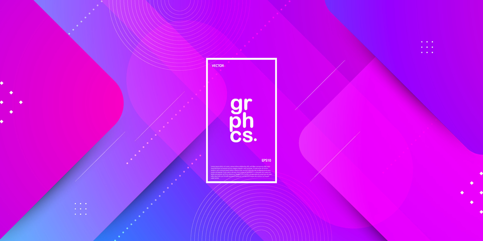 Abstract Modern Colorful Purple Gradient Square Overlap Background 3d