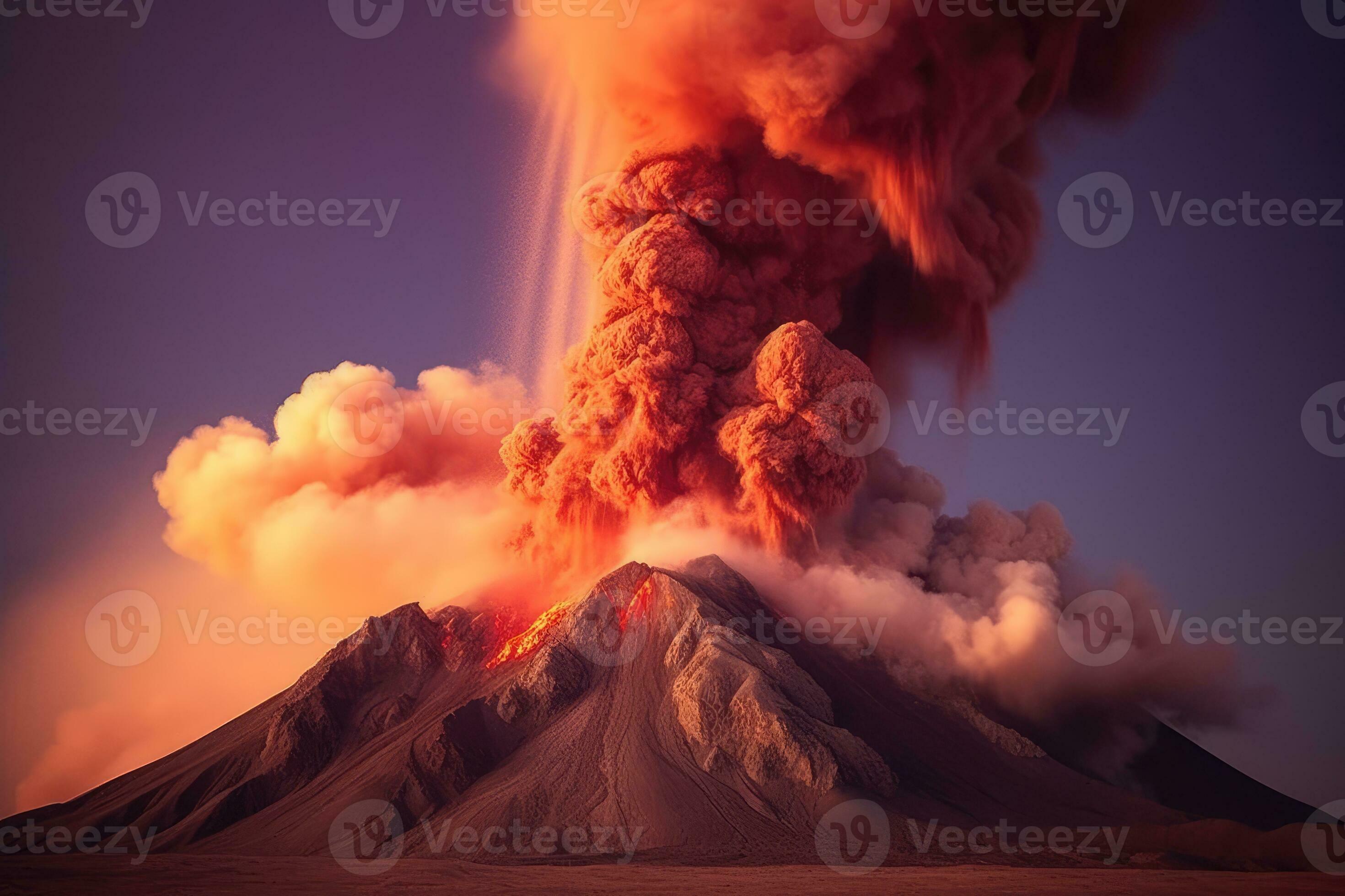 nature disaster volcanic eruption AI Generated 33524303 Stock Photo at ...