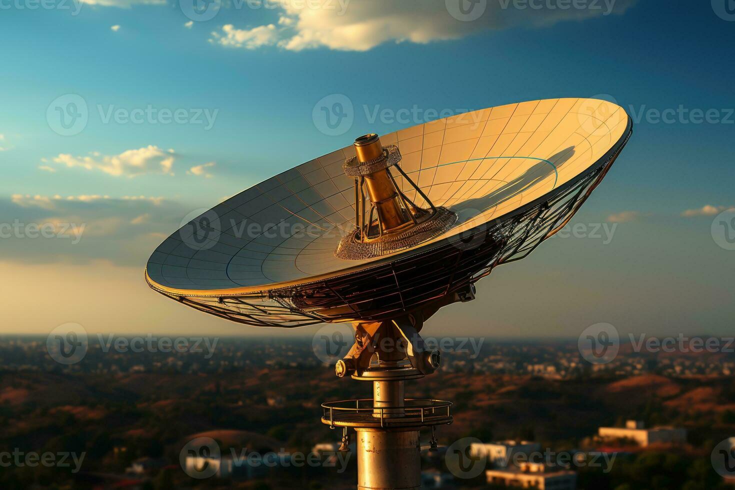satellite dish facing the sky AI Generated 33524343 Stock Photo at Vecteezy