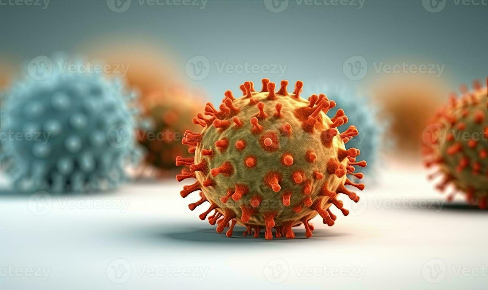 Close-up view of bacterial cells dividing. Creating using generative AI tools 33525472 Stock ...