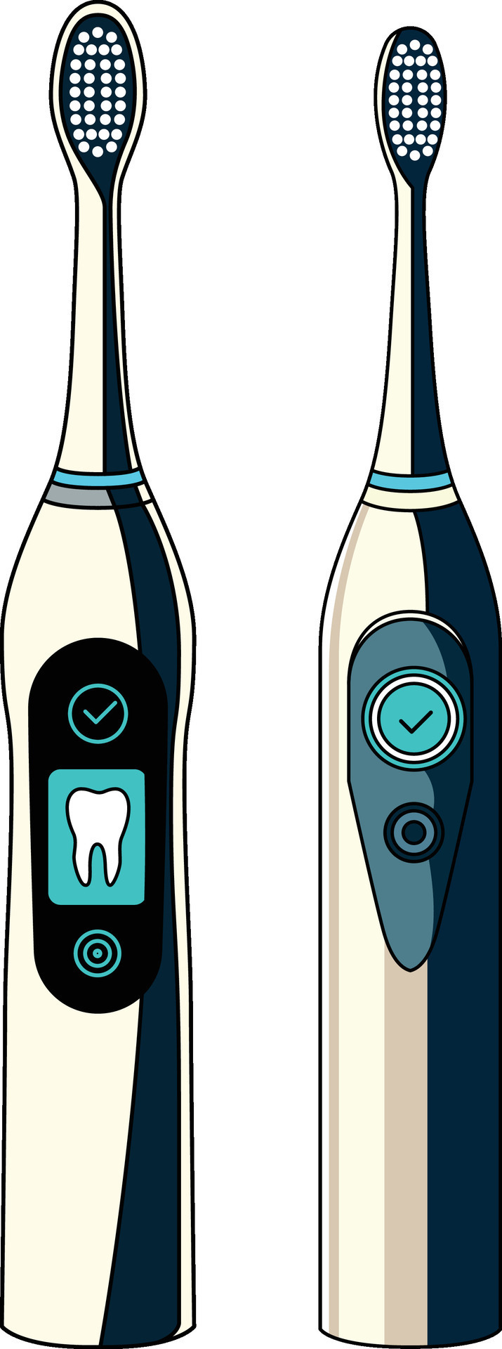 Electric toothbrush vector illustration , Electric Tooth brush , Power ...