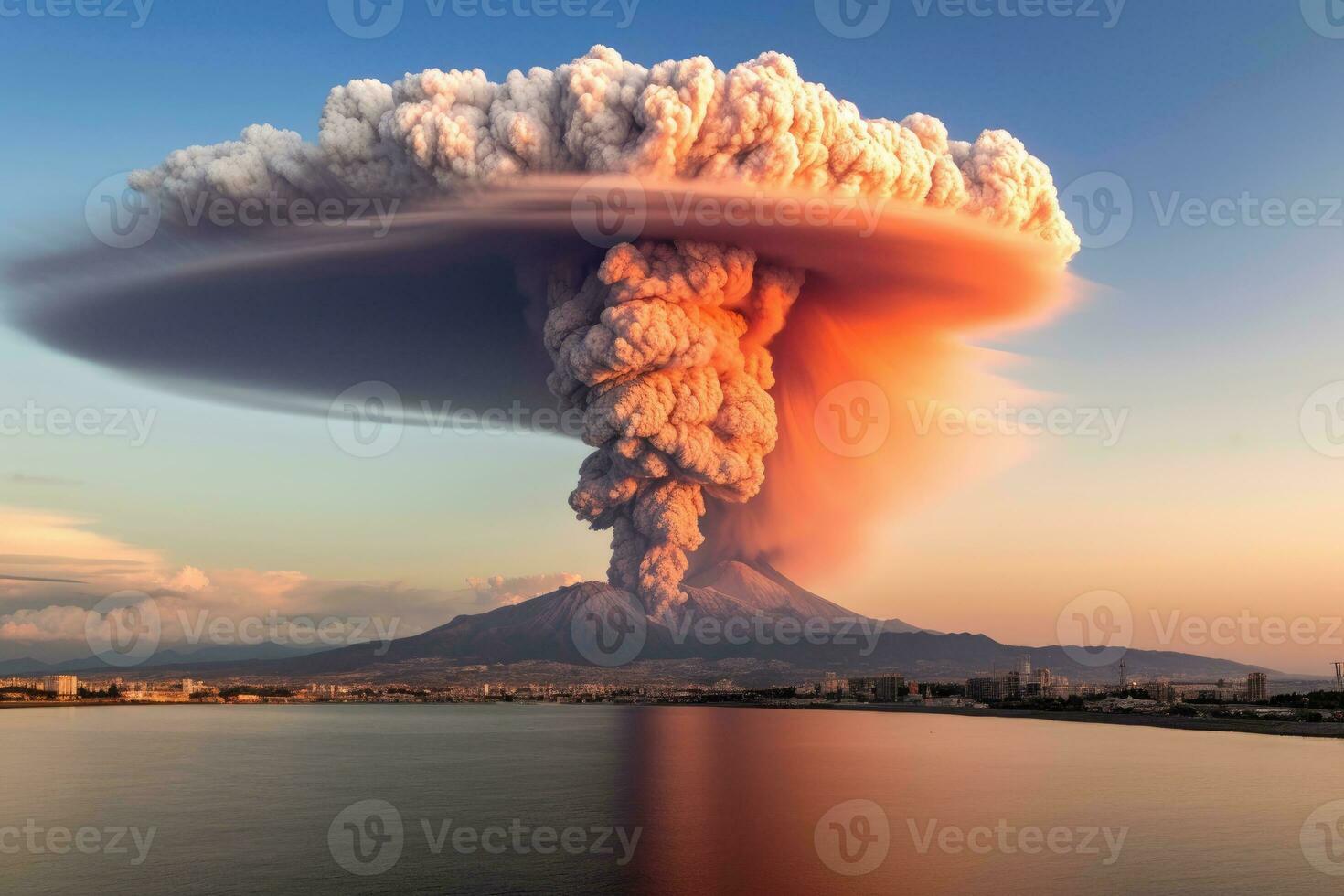 nature disaster volcanic eruption AI Generated 33528234 Stock Photo at ...
