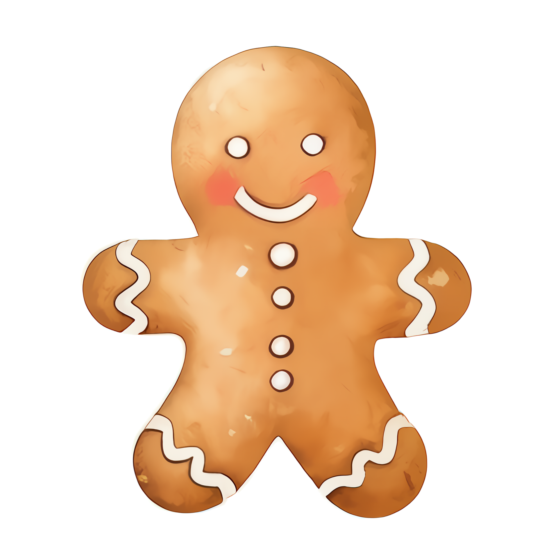 Watercolor Christmas gingerbreads Clipart, Christmas Watercolor ...