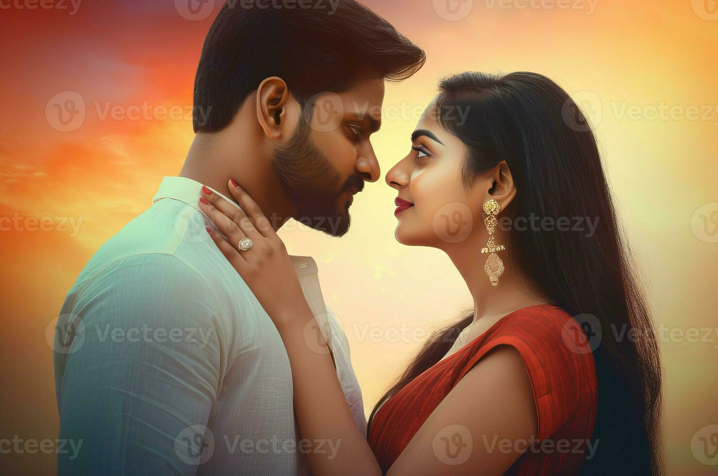 Romantic indian couple embrace. Generate Ai 33538707 Stock Photo at ... Romantic indian couple embrace. Generate Ai 33538707 Stock Photo at ...