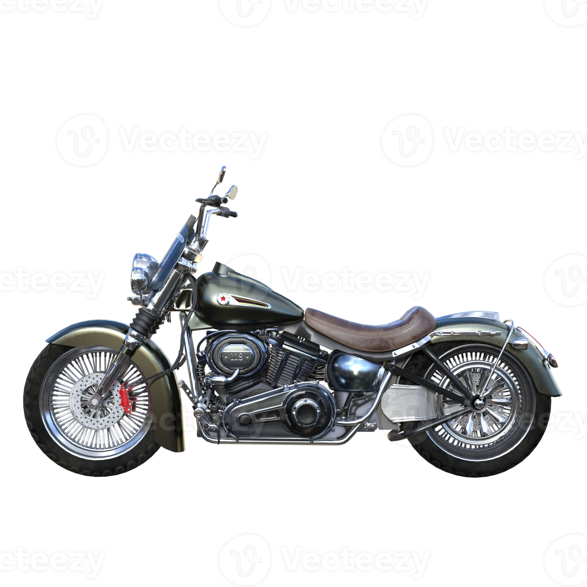 Classic motorcycle isolated 33541676 PNG