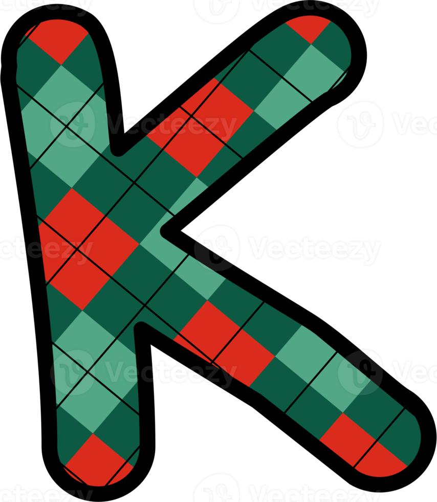 K Alphabet Grid Pattern Red Green 33545011 Png
