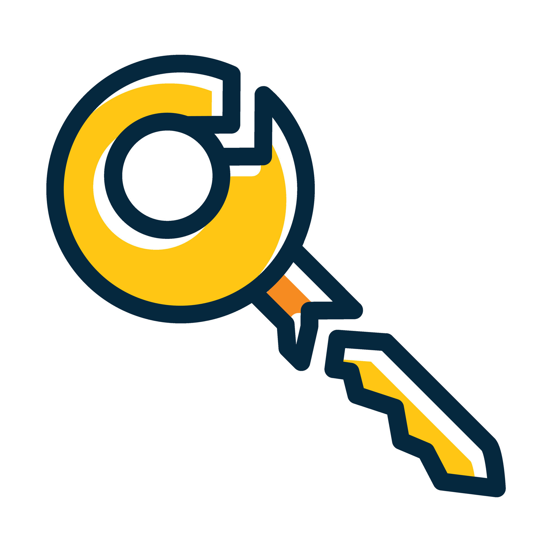 Broken Key Vector Thick Line Filled Dark Colors 33547506 Vector Art at Vecteezy