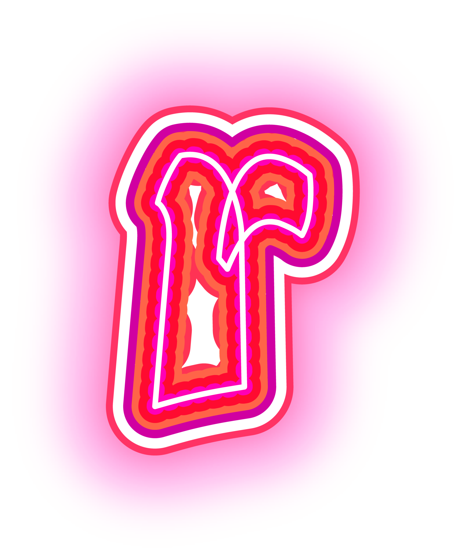Pink Neon Letter R 33553674 Png