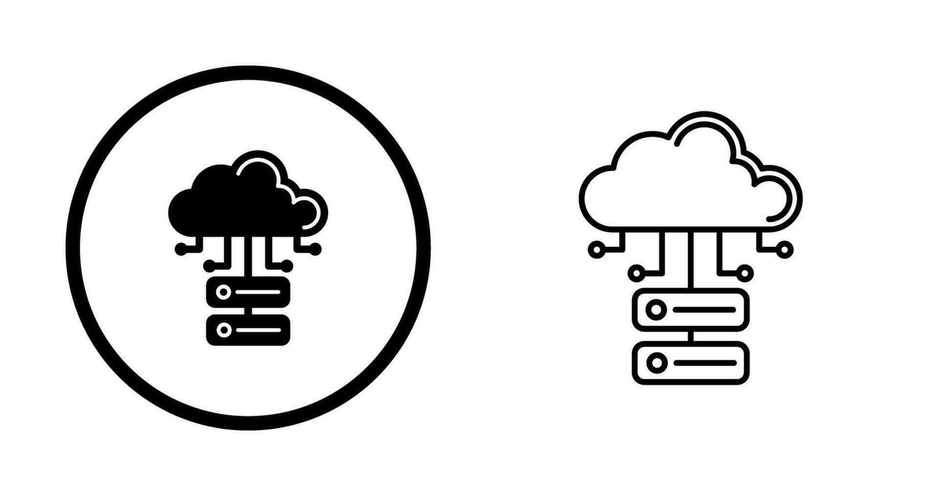 Cloud Database Vector Icon 33565317 Vector Art at Vecteezy