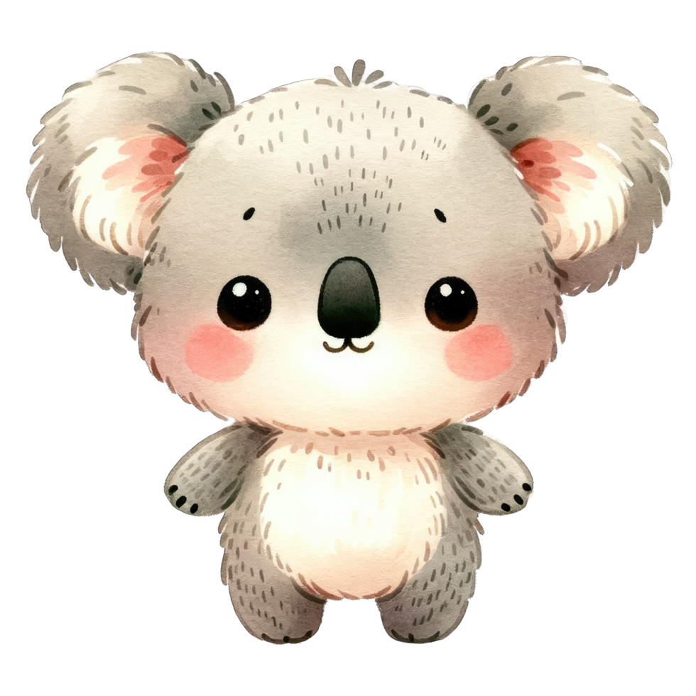 Watercolor Cute Koala AI Generative 33569199 PNG