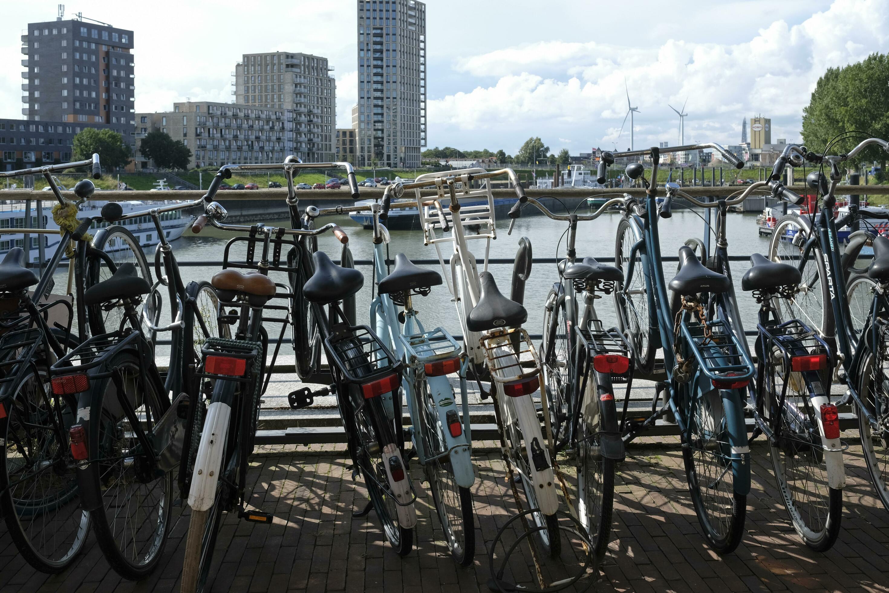 Nijmbicycle, bike, city, cityscape, dutch, harbor, holland, marina ...