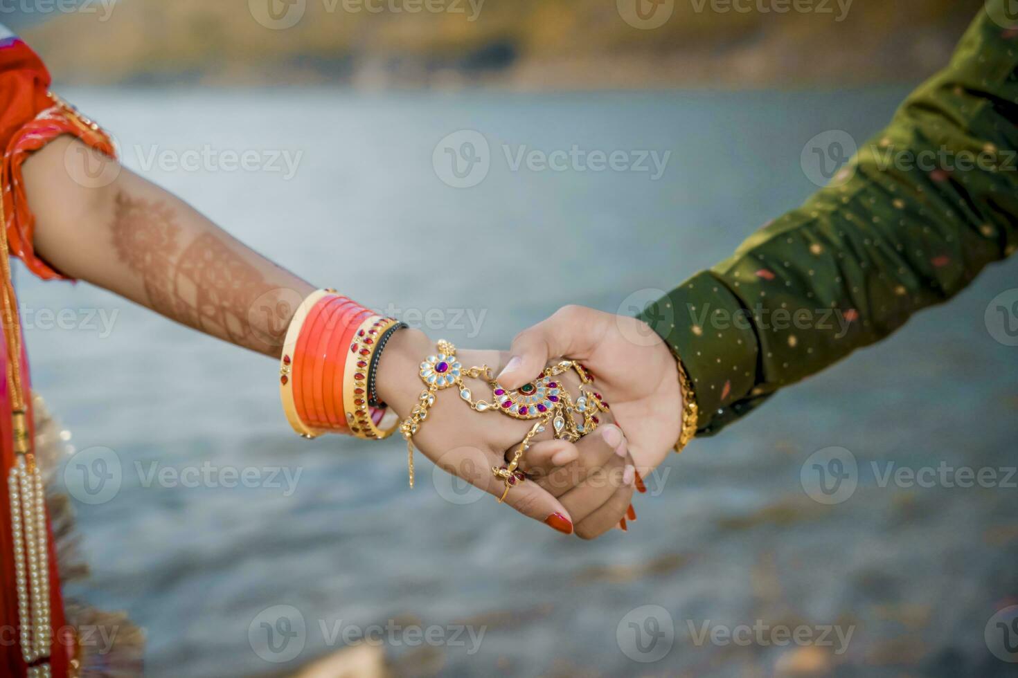 Indian married couple's holding hands close up 33572271 Stock Photo at Vecteezy