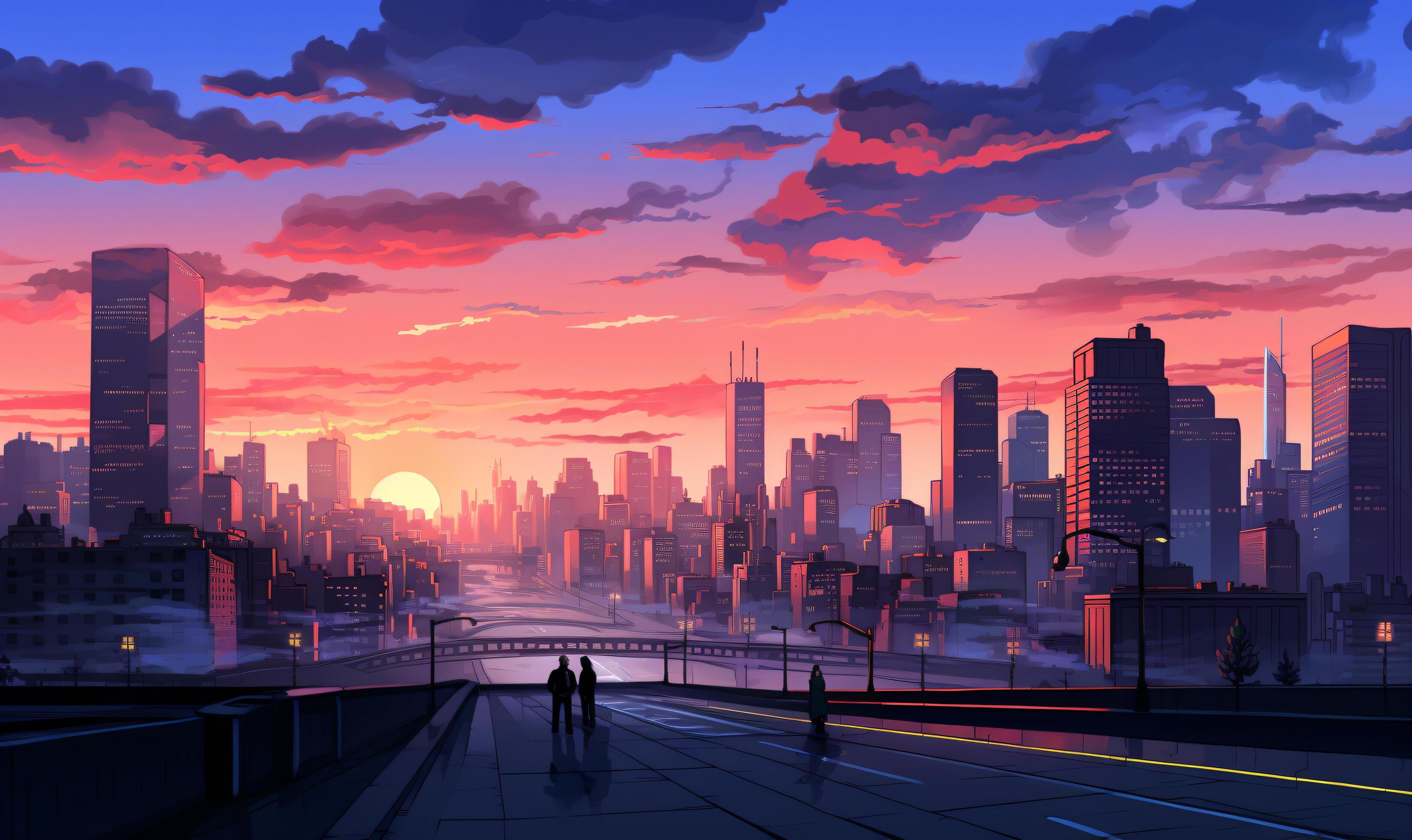 City 23rd Century Background In Pixel Art Rpg Gaming 8 Bits 16 Bits Style Ai Generative 2486